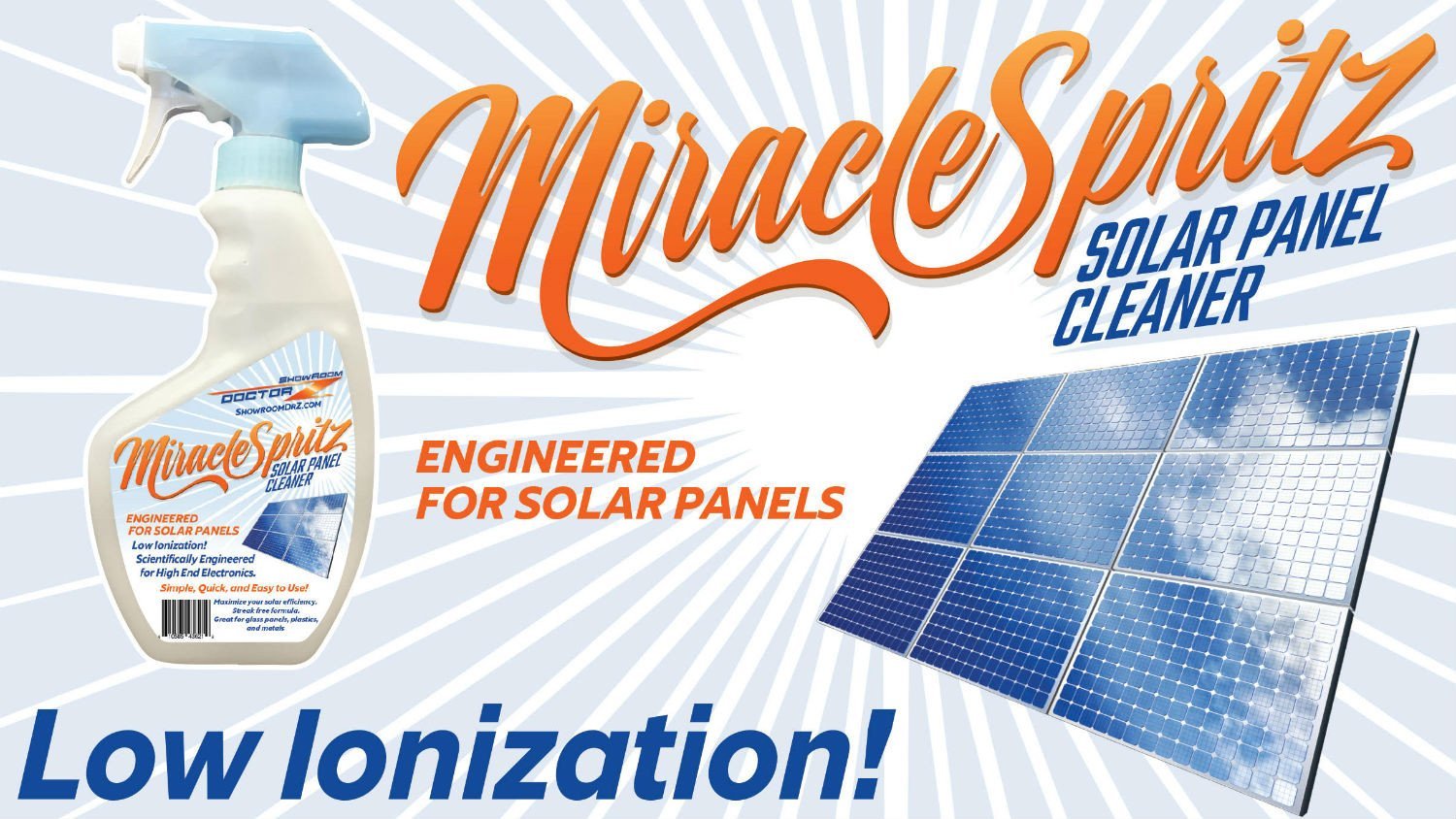 Miracle Spritz Solar Panel Cleaner – ShowRoom Doctor Z